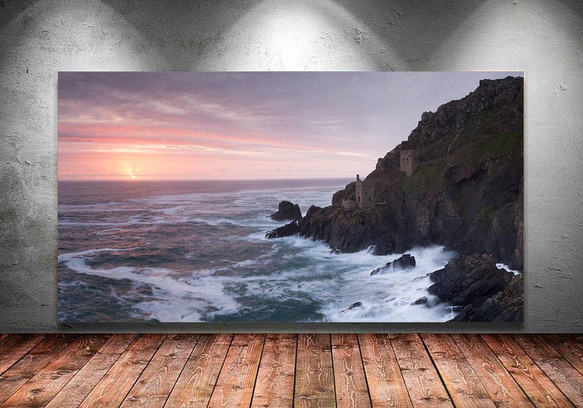 Panoramic Print of Botallack Mine | Cornwall Mining Wall Art, Crown ...